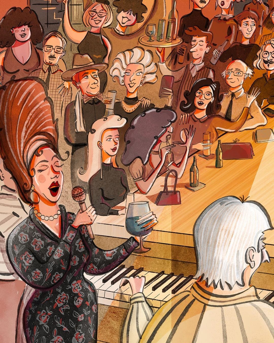 Lámina The Madrileñer: Madrid, 3 de la mañana por Patricia Bolaños